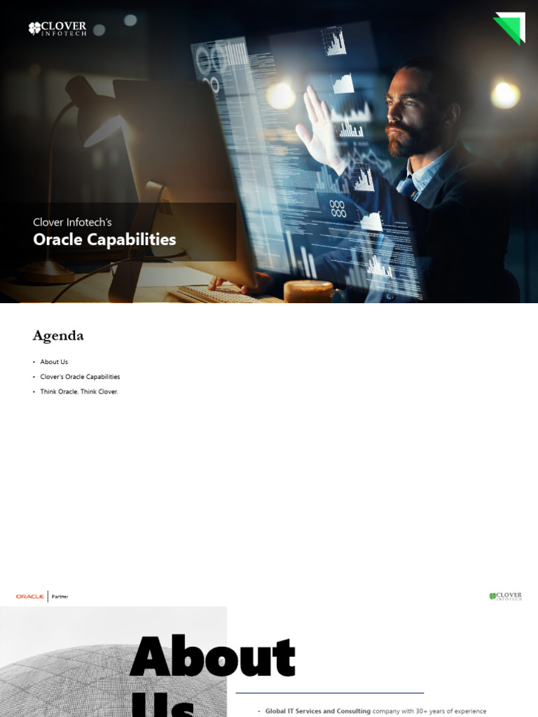 Clover Infotech Oracle Capabilities Deck - v6 | PDF | My Sql | Databases