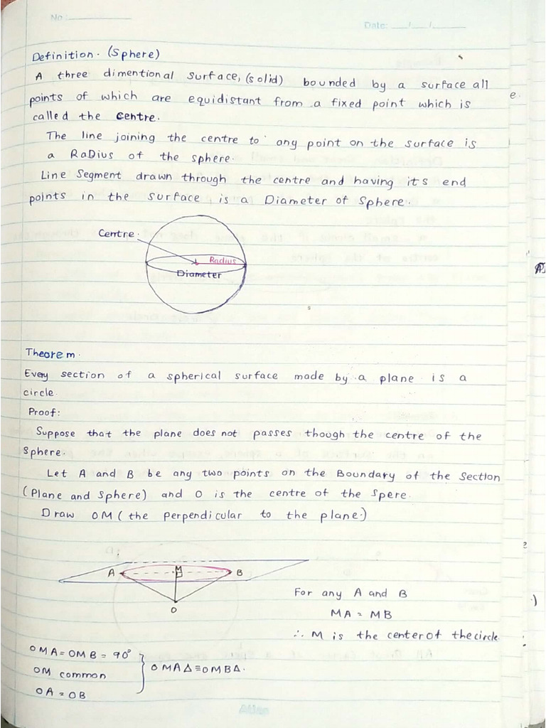 Spherical Full Note | PDF