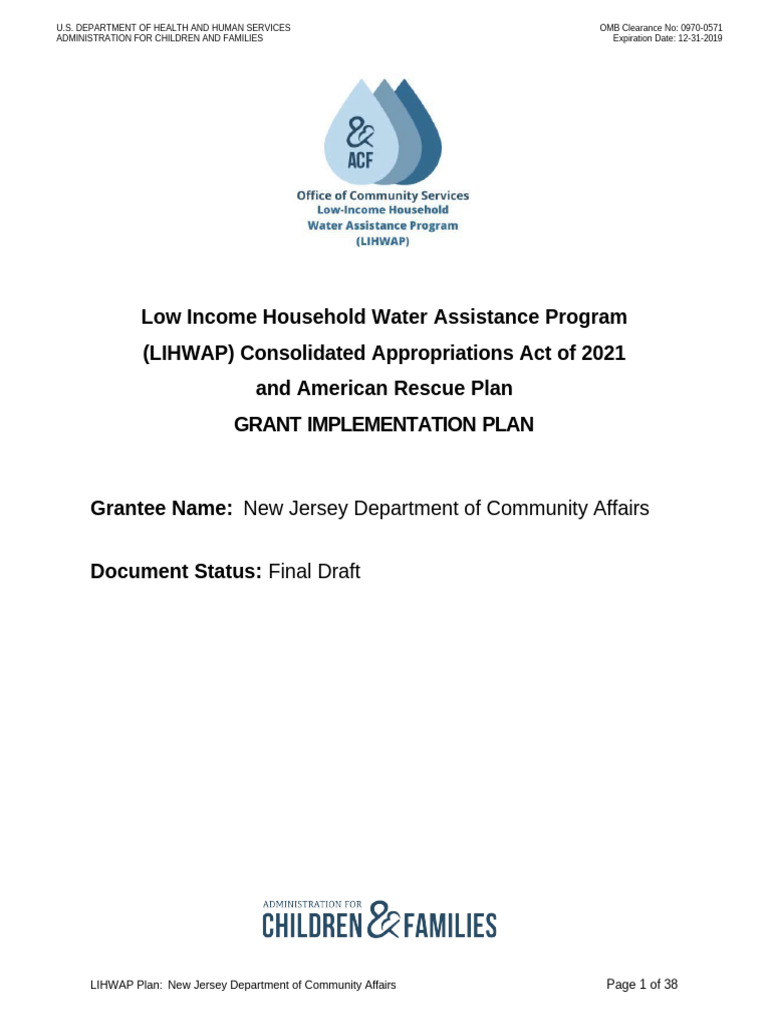 Final New Jersey Lihwap Model Plan Fy2021 | PDF | Supplemental ...