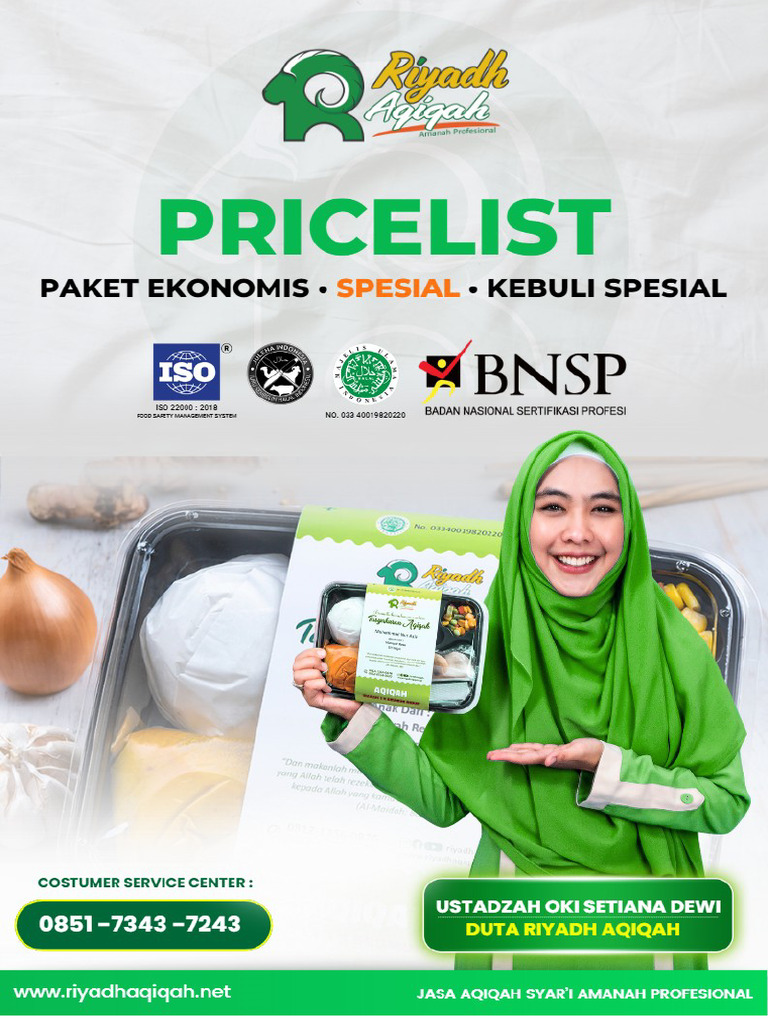 Pricelist Riyadh Aqiqah 2024-1 | PDF