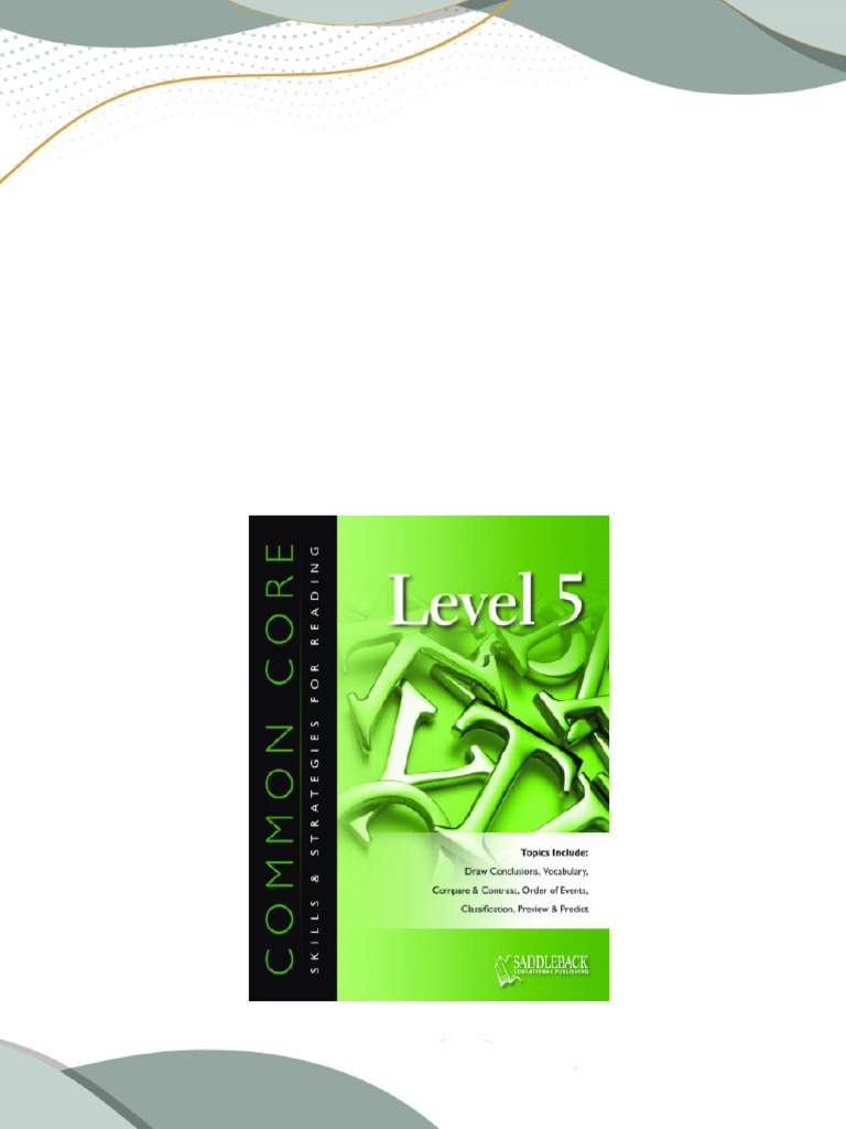 Common Core Skills Strategies for Reading Level 5 Saddleback ...