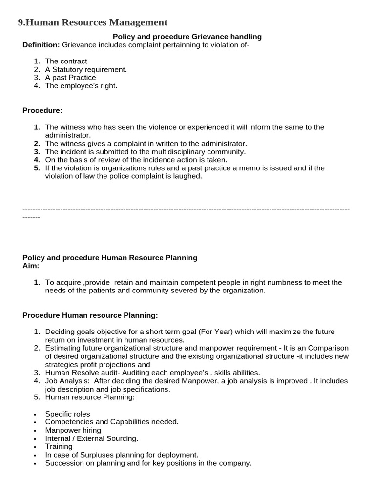 HRM Full | PDF | Human Resource Management | Human Resources