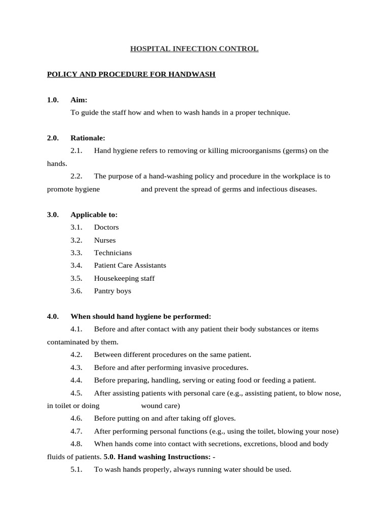 HIC Full | PDF | Hand Washing | Infection