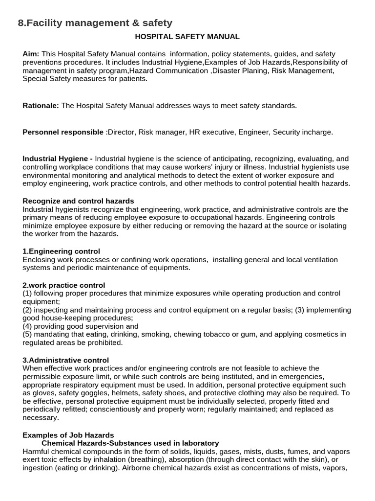 FMS Full | PDF | Occupational Hygiene | Personal Protective Equipment