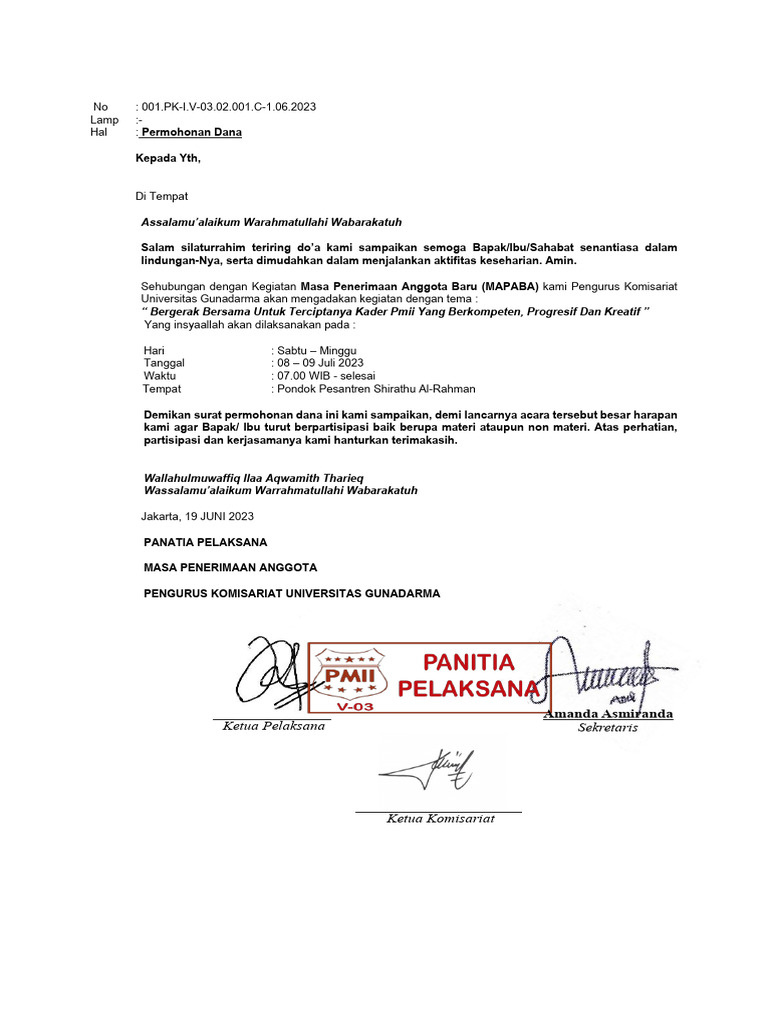 Proposal Mapaba Iii | PDF