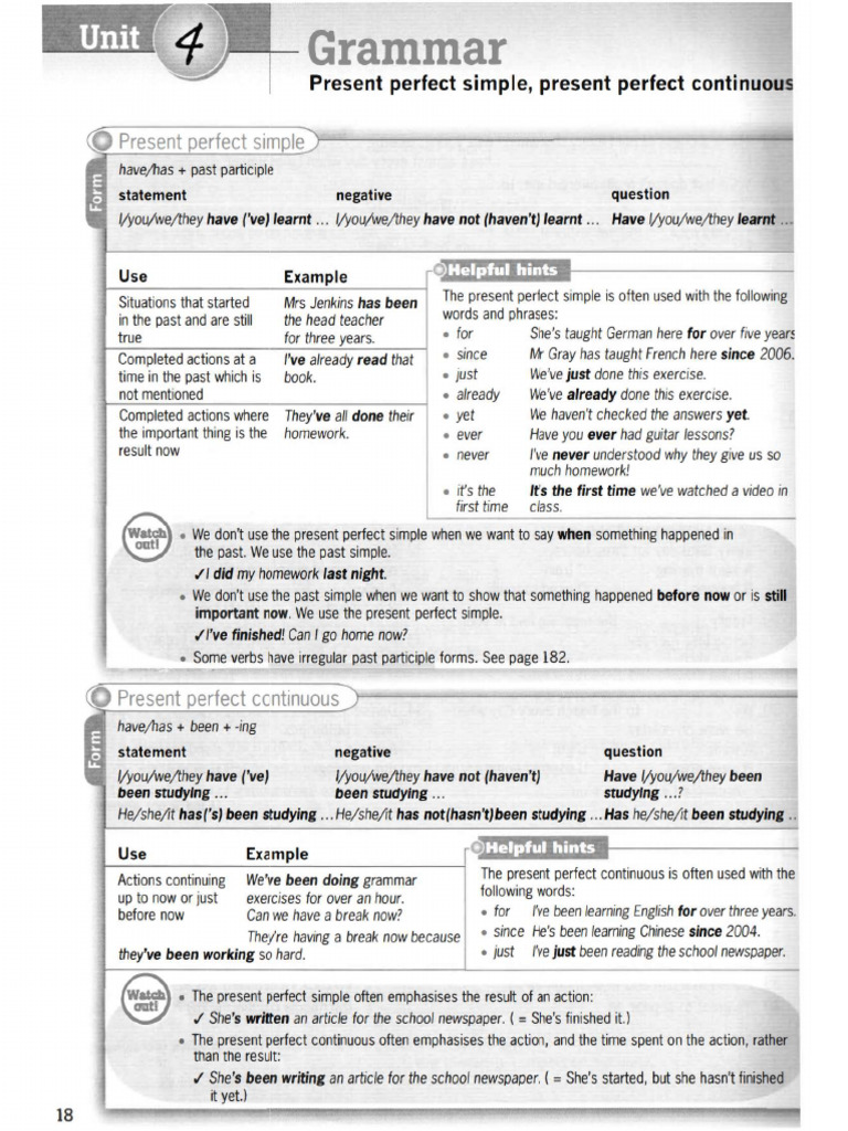 Present Perfect Simple | PDF