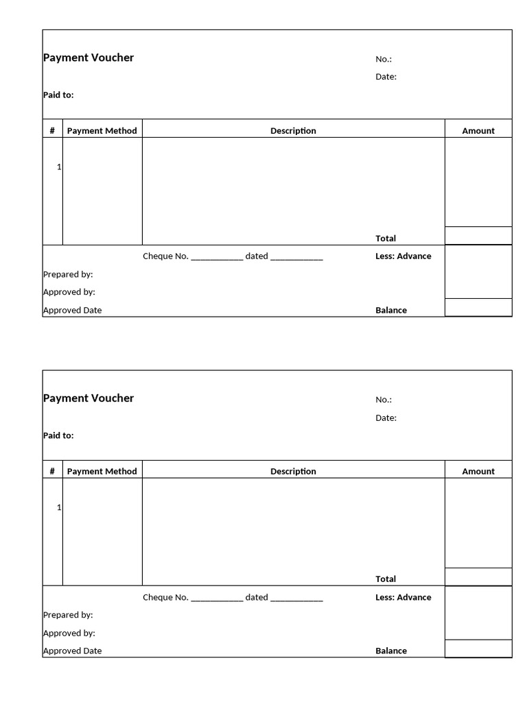 Payment Voucher | PDF