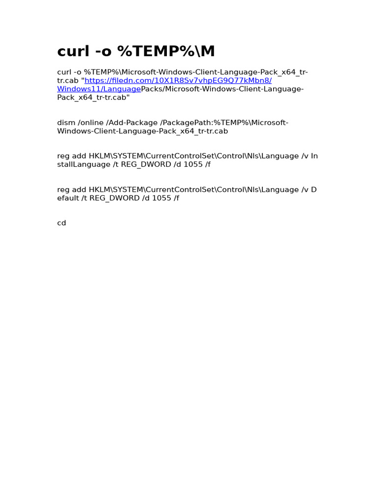 Install Turkish Language Pack for Windows | PDF