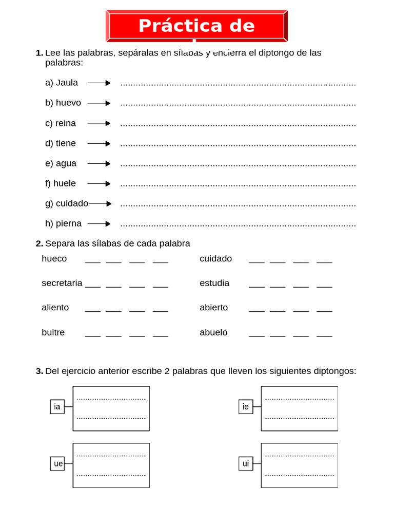 Los Diptongos | PDF | Fonética | Voz humana