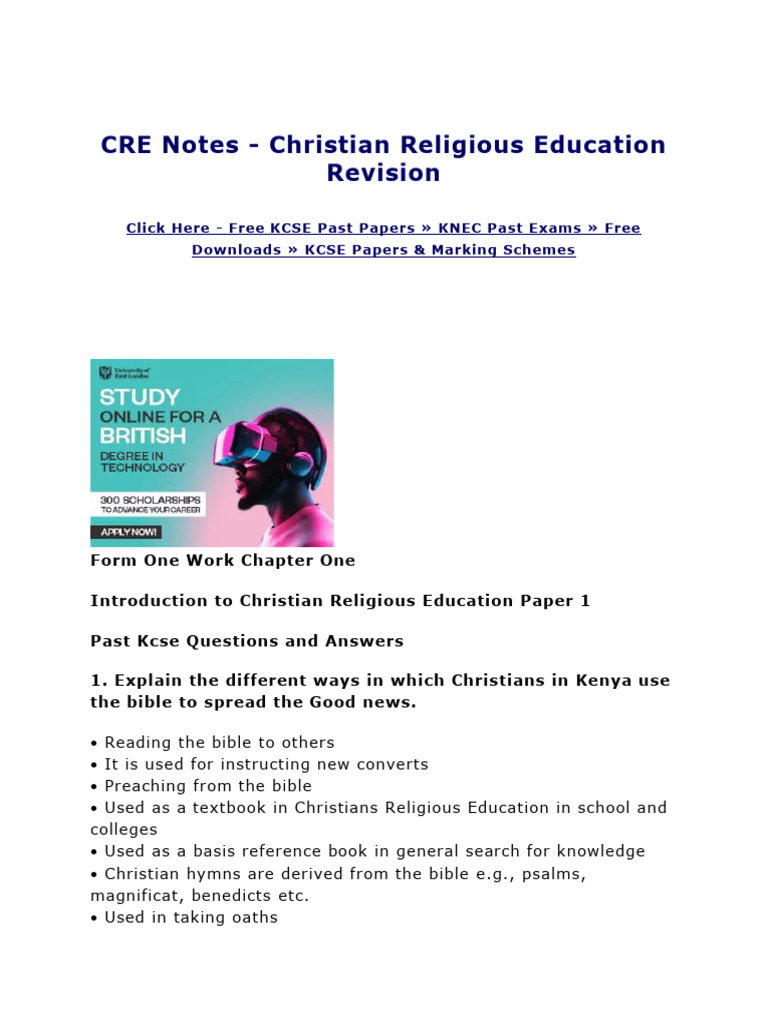 Cre Questions and Answers F1-F4 | PDF | Abraham | The Exodus