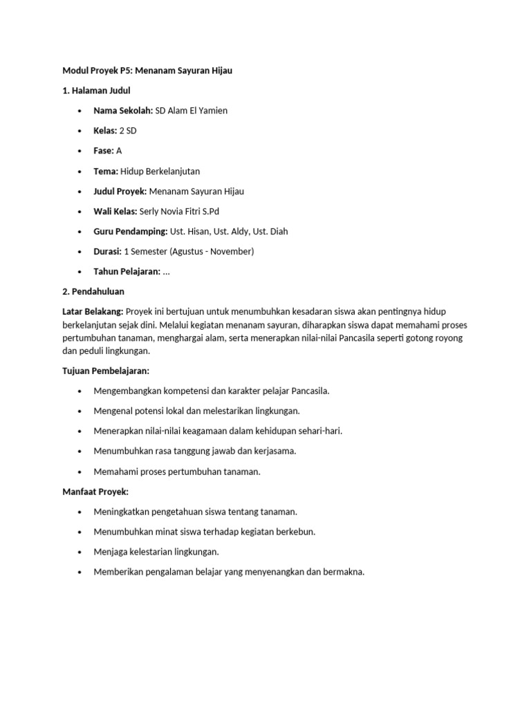 Modul Proyek P5 | PDF