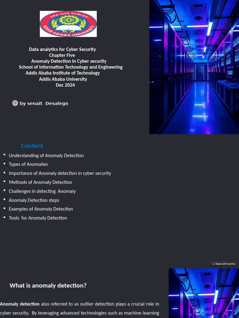 Anomaly Detection in Cybersecurity | PDF | Time Series | Computer Security