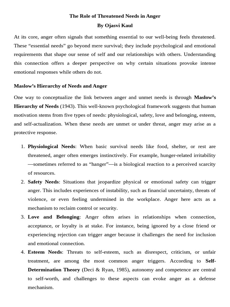 Anger PART 3 | PDF | Anger | Self Esteem