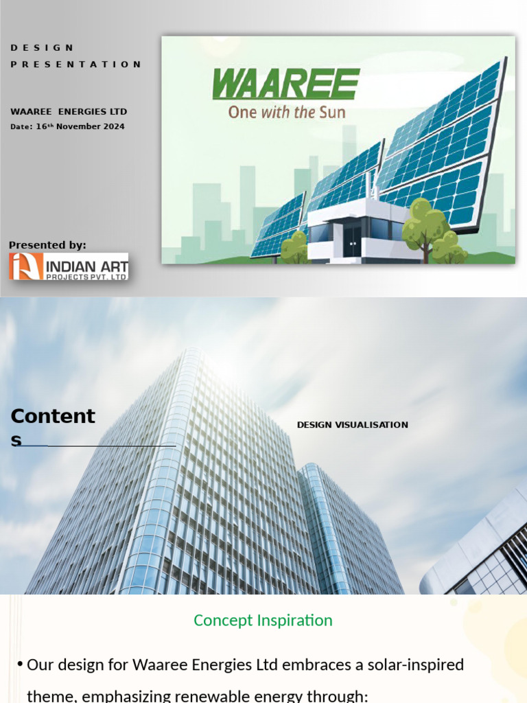 Waaree Energies Workspace Design Concept | PDF | Lighting | Sustainability