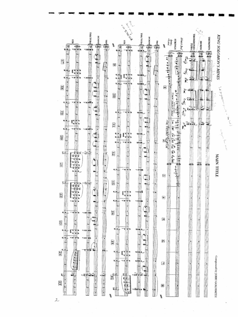 King Solomon Jerry GOldsmith | PDF