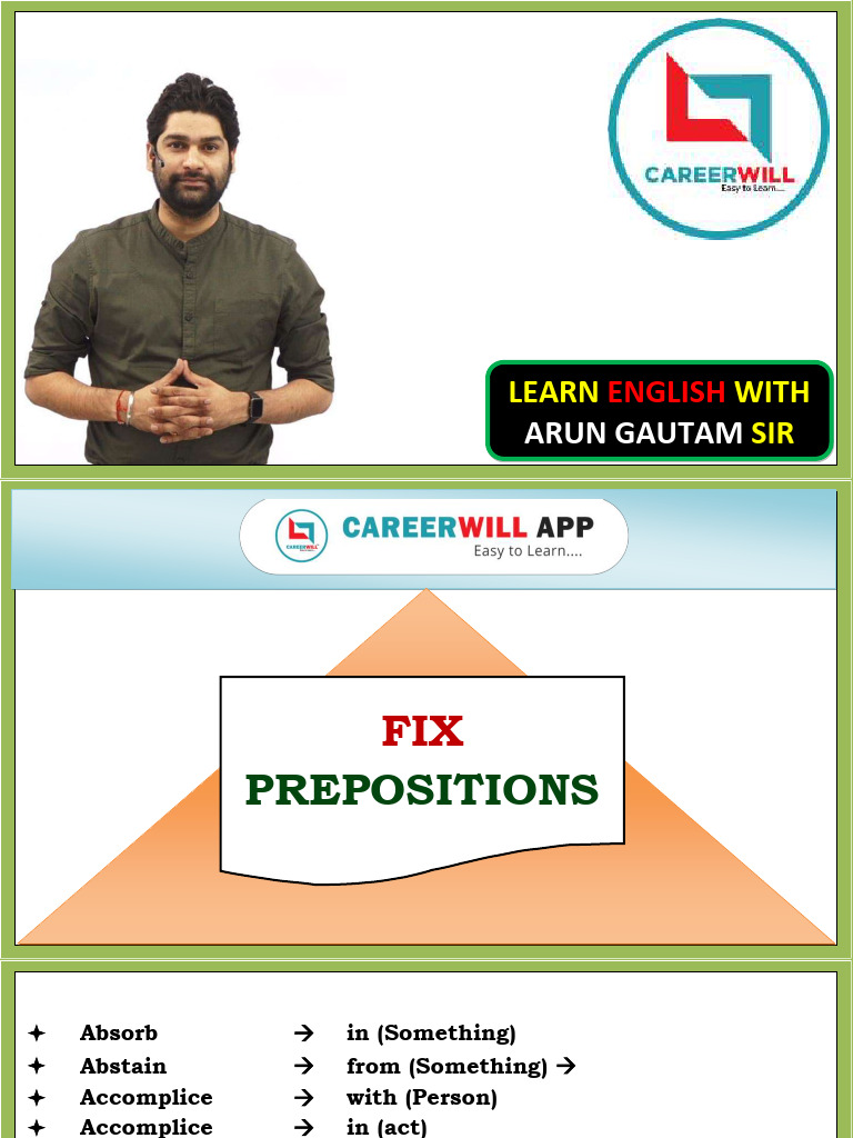 Fix-Preposition_crwill | PDF | Linguistics | Syntax