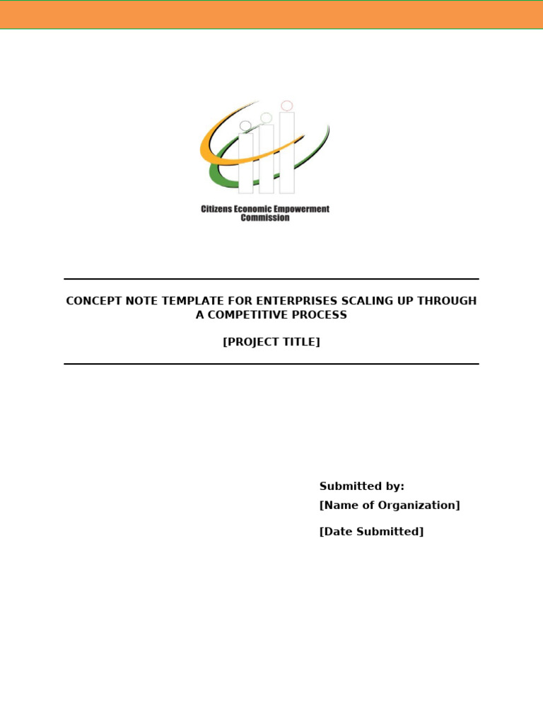 Concept Note Template for Enterprises | PDF | Economies | Business