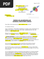 EXECUTOR NOTICE Template | PDF | Trust Law | Fiduciary