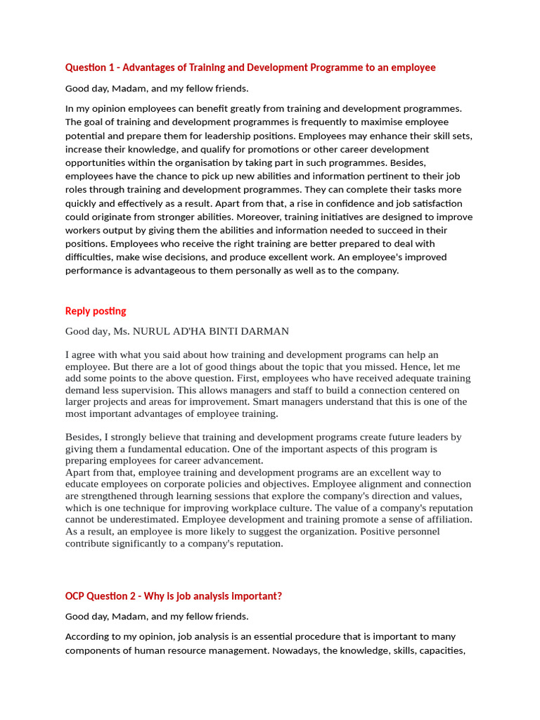Forum 123 | PDF | Employment | Organizational Behavior