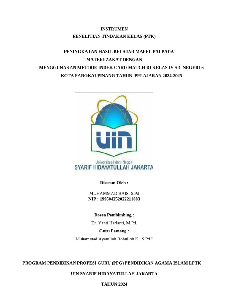 LK 12 INSTRUMEN PENILAIAN MUHAMMAD RAIS | PDF