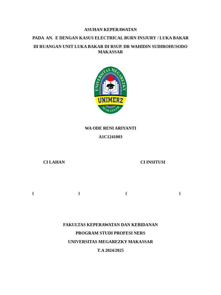 ASKEP LUKA BAKAR (AUL) | PDF