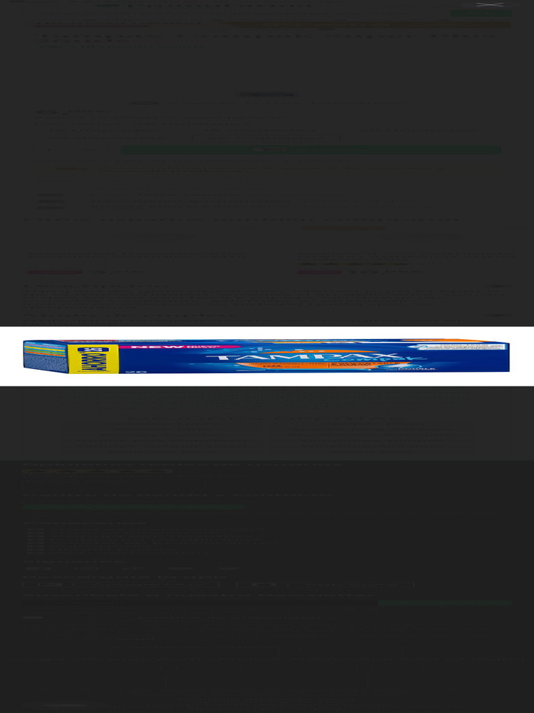 Tampax Compak Super Plus 26uds PromoFarma | PDF | Artículos de tocador | Ciclo menstrual