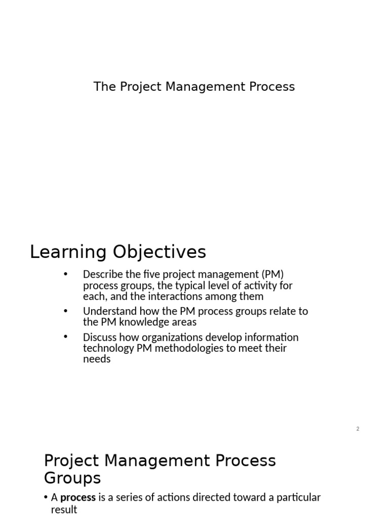 Overview of Project Management Processes | PDF | Project Management ...