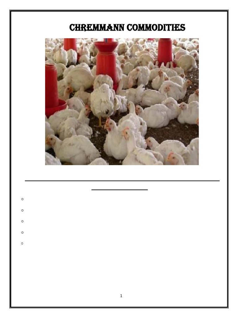 Chremmann Commodities Broiler Chickens Production Project Proposal ...