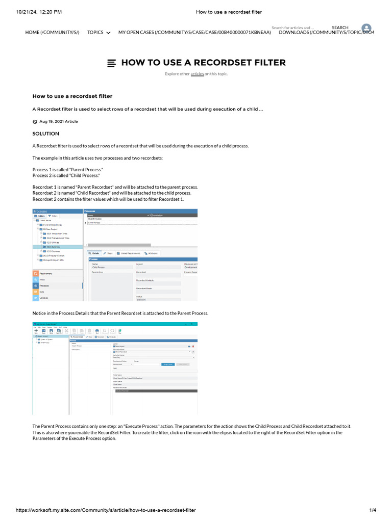 How to use a recordset filter | PDF | Software | Computing
