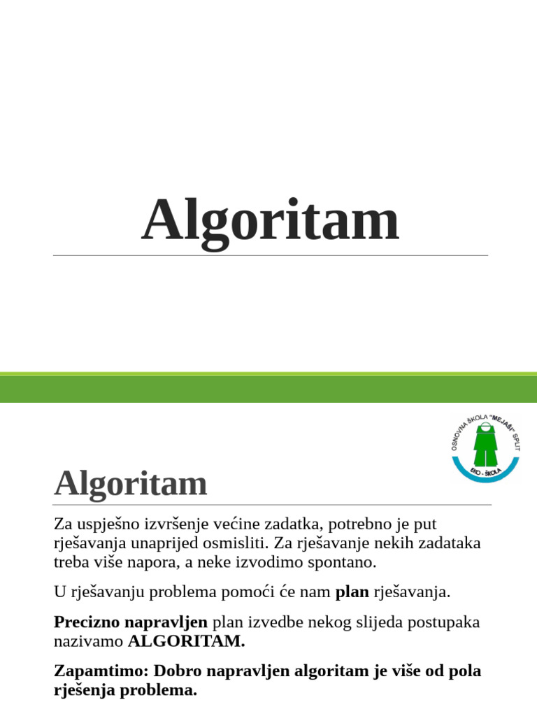 Algoritam I Dijagram Toka | PDF