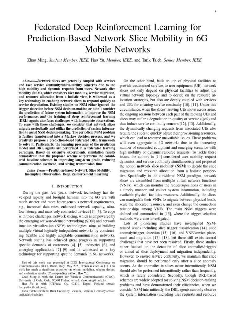 Federated Deep Reinforcement Learning For Predicti | PDF | Computer ...