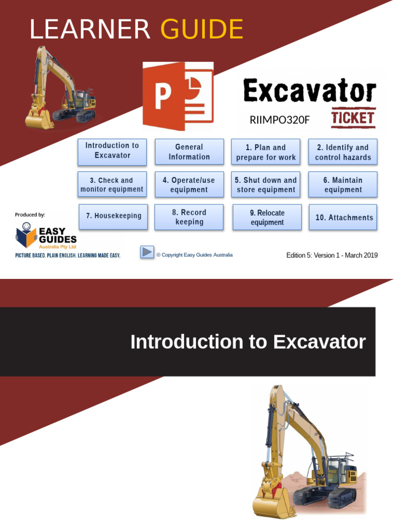 Excavator LG RIIMPO320F SAMPLE-WEB-1 | PDF | Occupational Safety And Health | Sleep