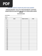 Attendance Sheet of Barangay ASSEMBLY | PDF