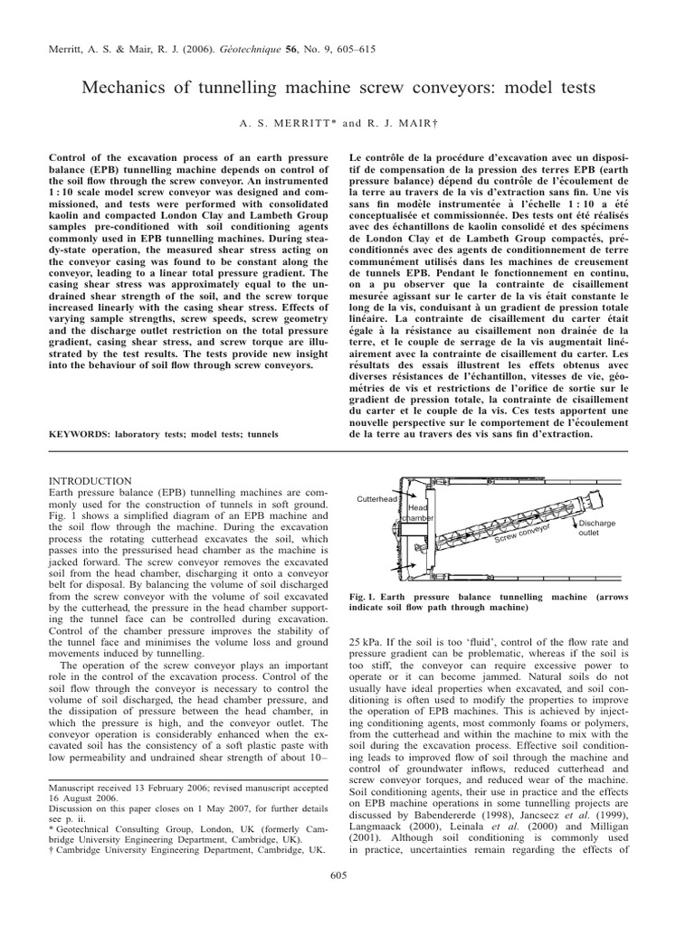 geot.2006.56.9.605 | PDF | Soil Mechanics | Stress (Mechanics)