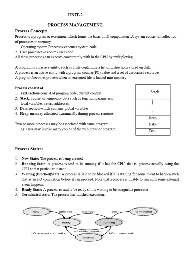 Operating Systems Ch 2 Part 1 Pdf Thread Computing Process Computing