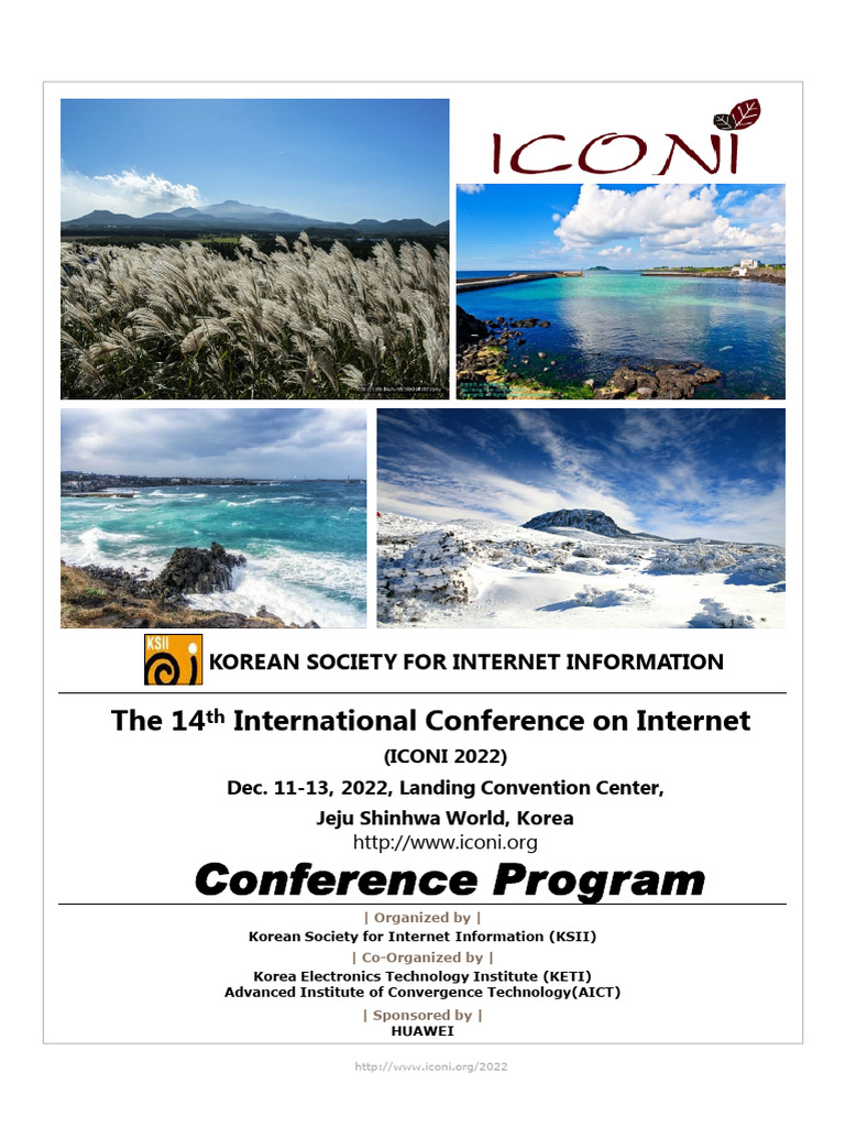 ICONI_2022 program_final | PDF | Internet Of Things | Artificial ...