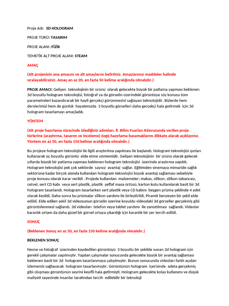 3d Hologram Meryem Baki̇ | PDF