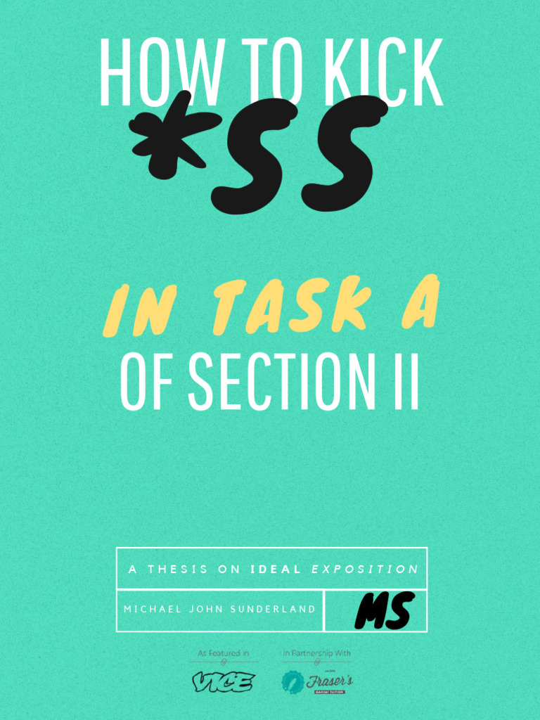 (S2) How To Kick Ass in Task A Michael-John Sunderland PDF | PDF | Truth | Thought
