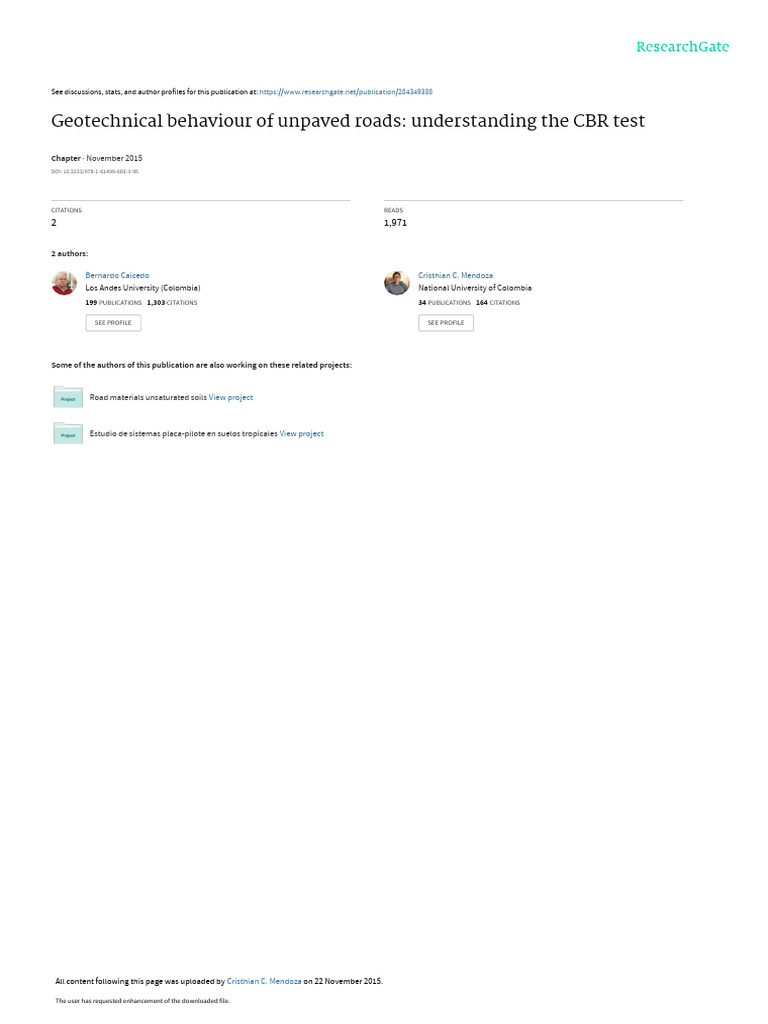 CBR Test Correlation | PDF | Geotechnical Engineering | Finite Element ...