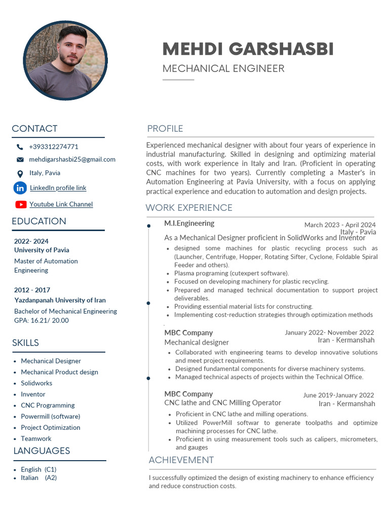 Mehdi Garshasbi. E | PDF | Numerical Control | Engineering