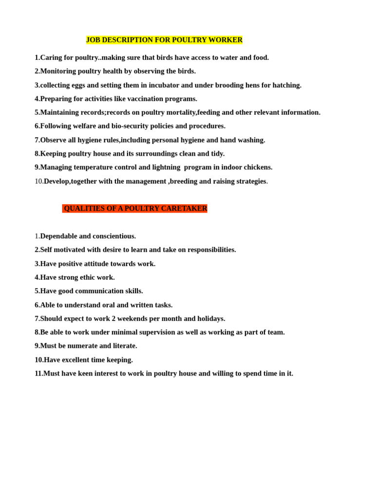 Job Descriptions | PDF