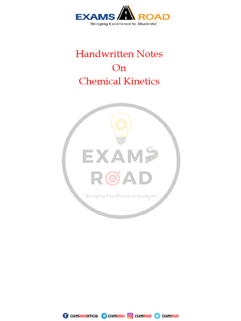 Handwritten Notes on Chemical Kinetics | PDF