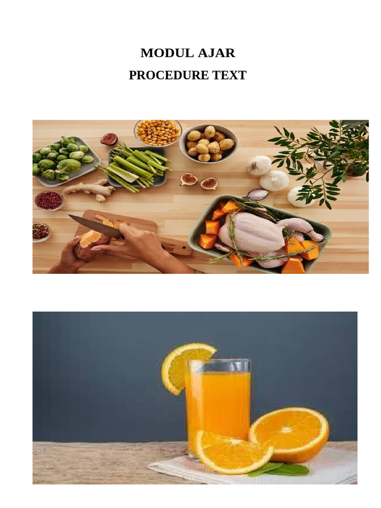 Modul Ajar Procedure Text | PDF