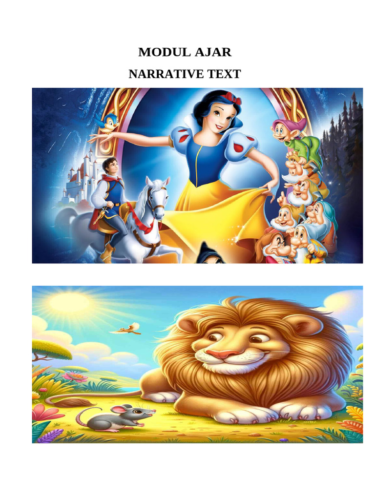 Modul Ajar Narrative Text | PDF