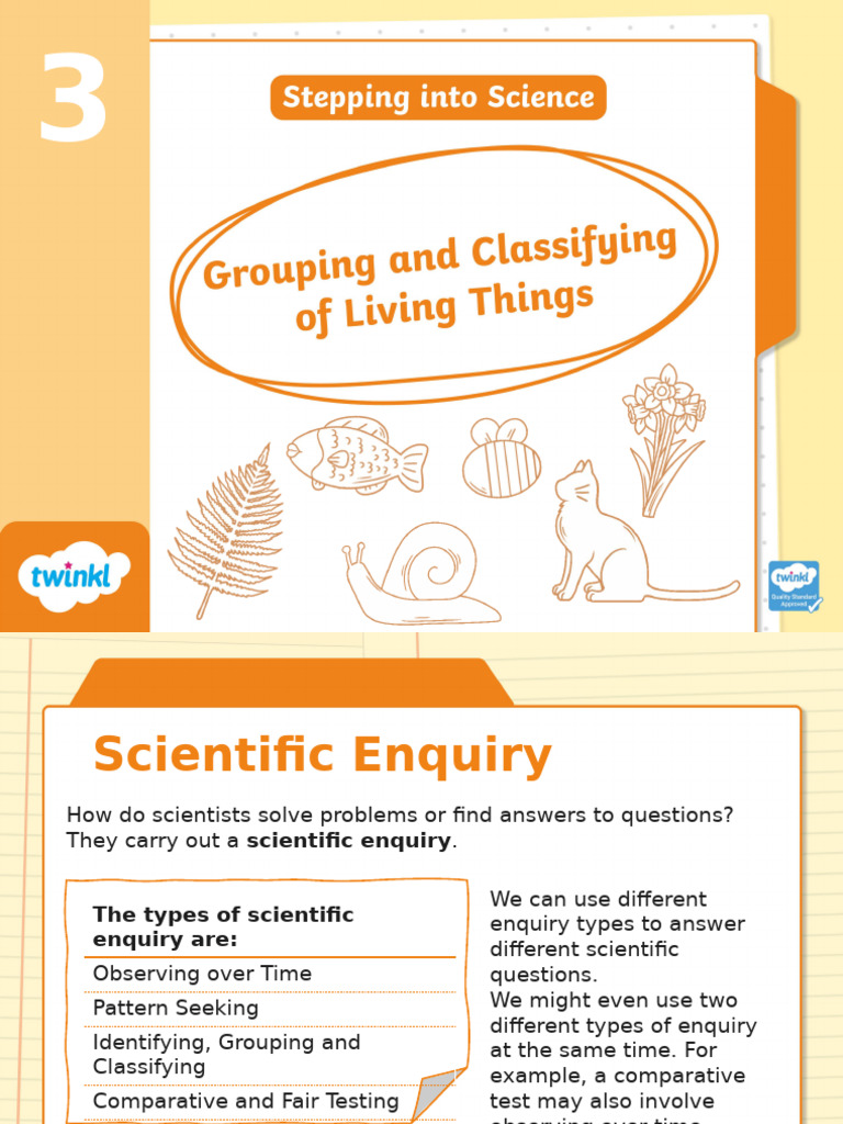 3 Grouping and Classifying of Living Things | PDF | Invertebrate | Inquiry