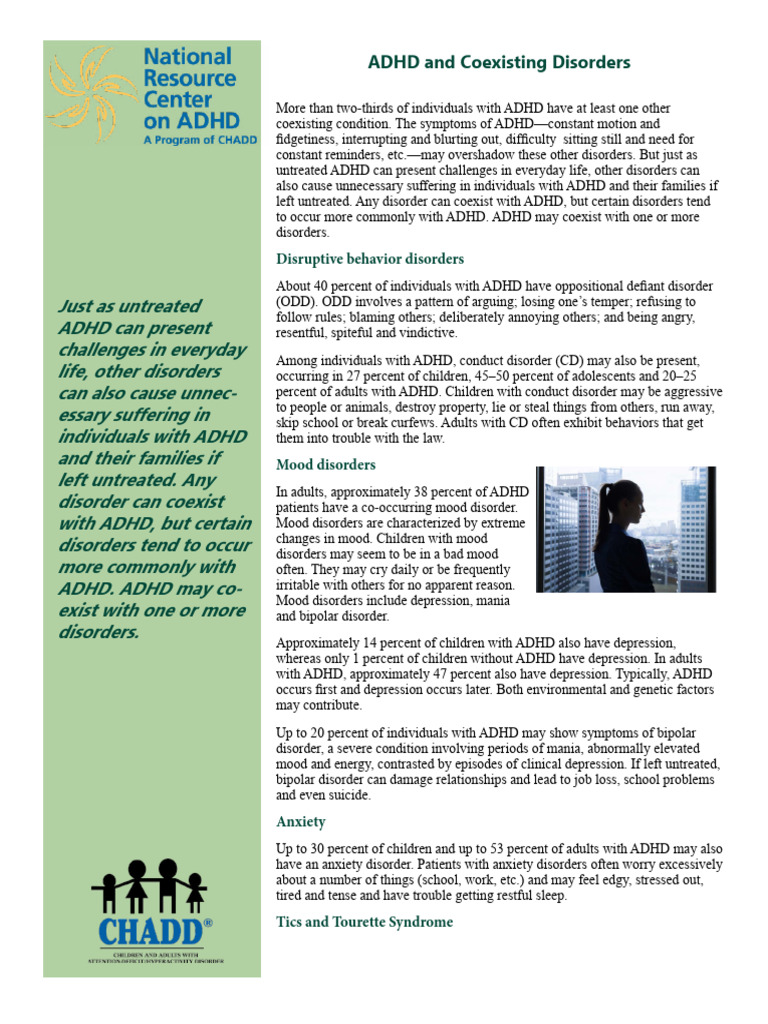 coexisting | PDF | Attention Deficit Hyperactivity Disorder | Mental ...