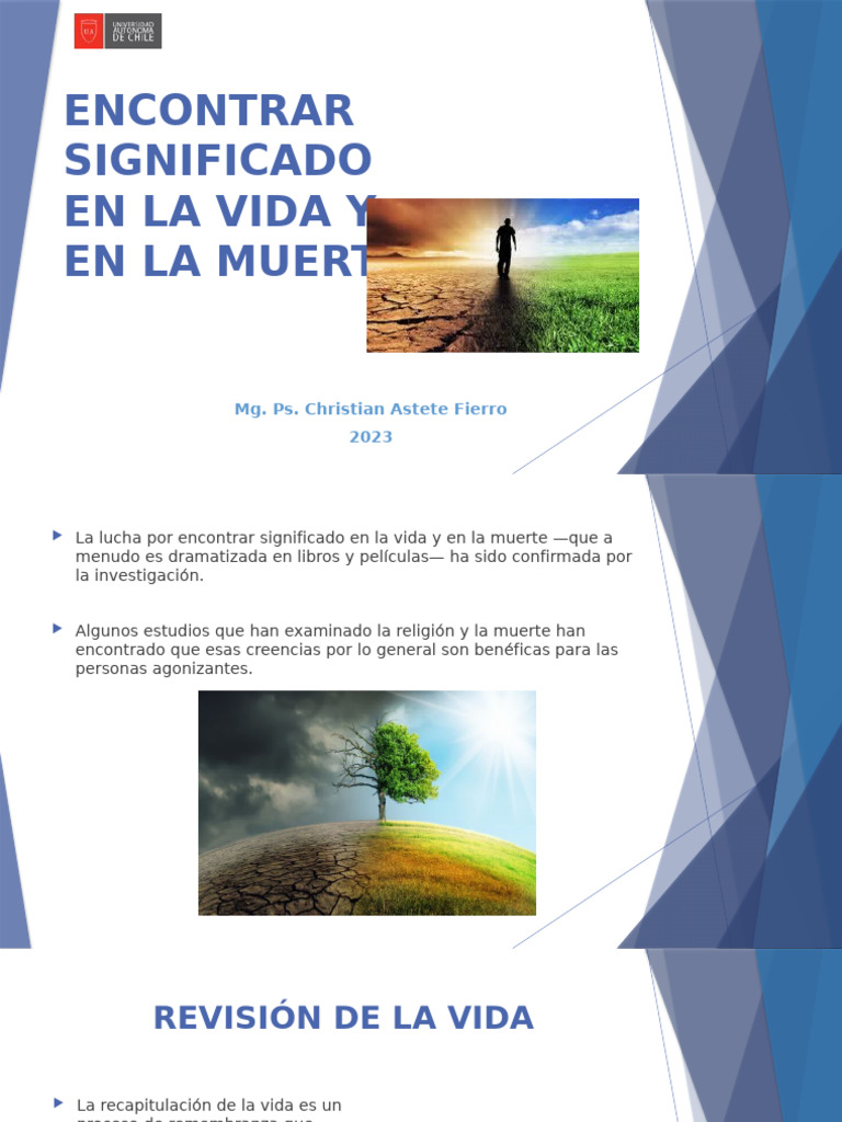 Clase - Significado de La Vida y de La Muerte | PDF | Sicología