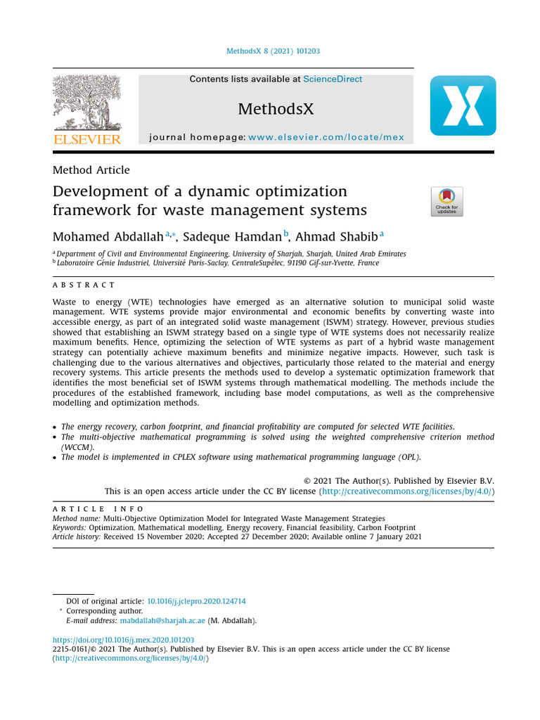 5-Development of A Dynamic Optimization Framework For Waste Management ...