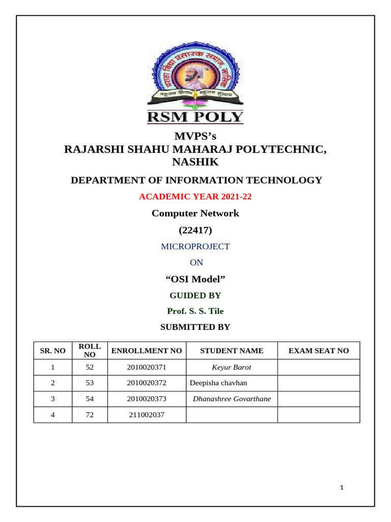Group No. 15 CNE Microproject Report | PDF | Network Topology ...