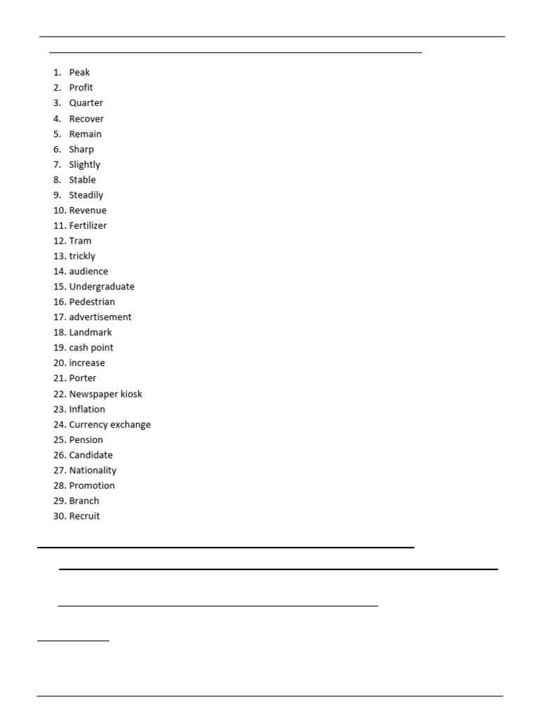 Review For Business Class | PDF